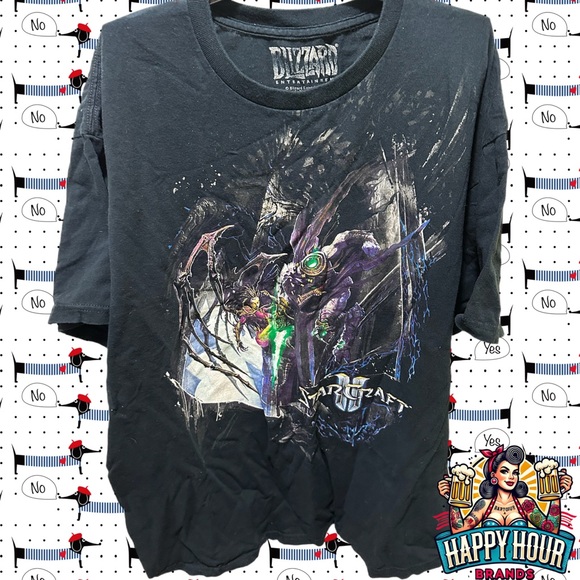 Blizzard | Shirts | Vintage Blizzard Starcraft Gaming Tee T Shirt Size ...